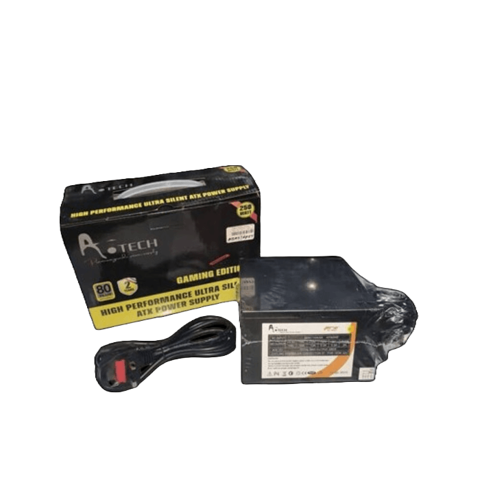 A.TECH SVD-W250 PRO REAL 250W Black ATX Gaming Edition Power with Big ...