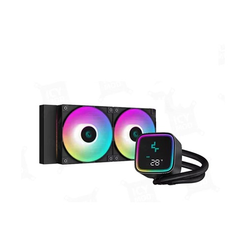 DeepCool LS520 SE Digital 240mm Radiator Real-time Temperature CPU ...