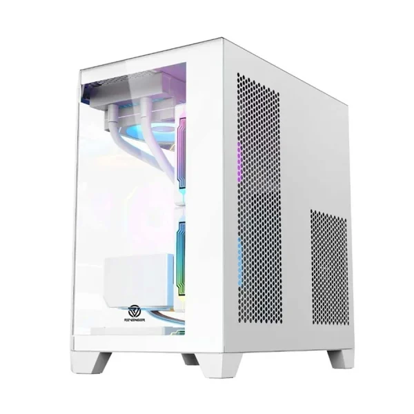 Revenger Air Box Mini Mid Tower White Micro-ATX Gaming Desktop Casing ...